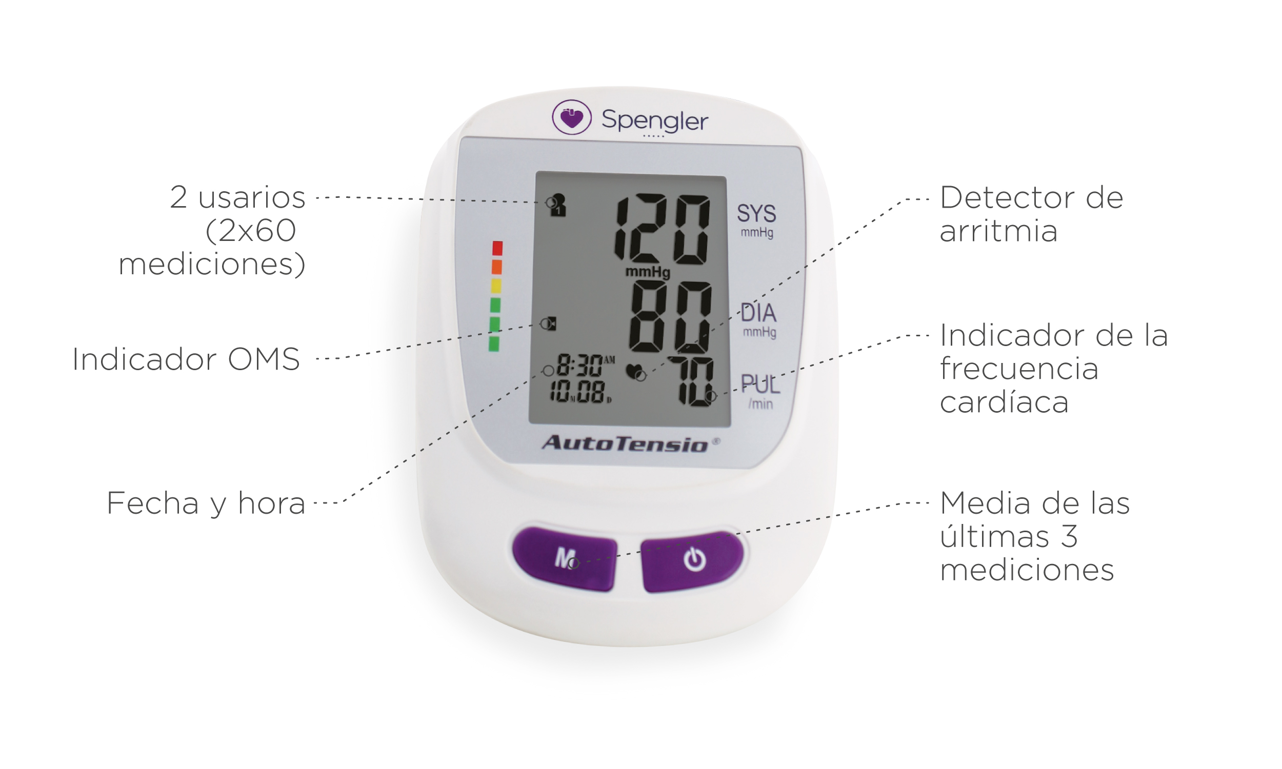 Tensiómetro electrónico Autotensio brazo | Spengler